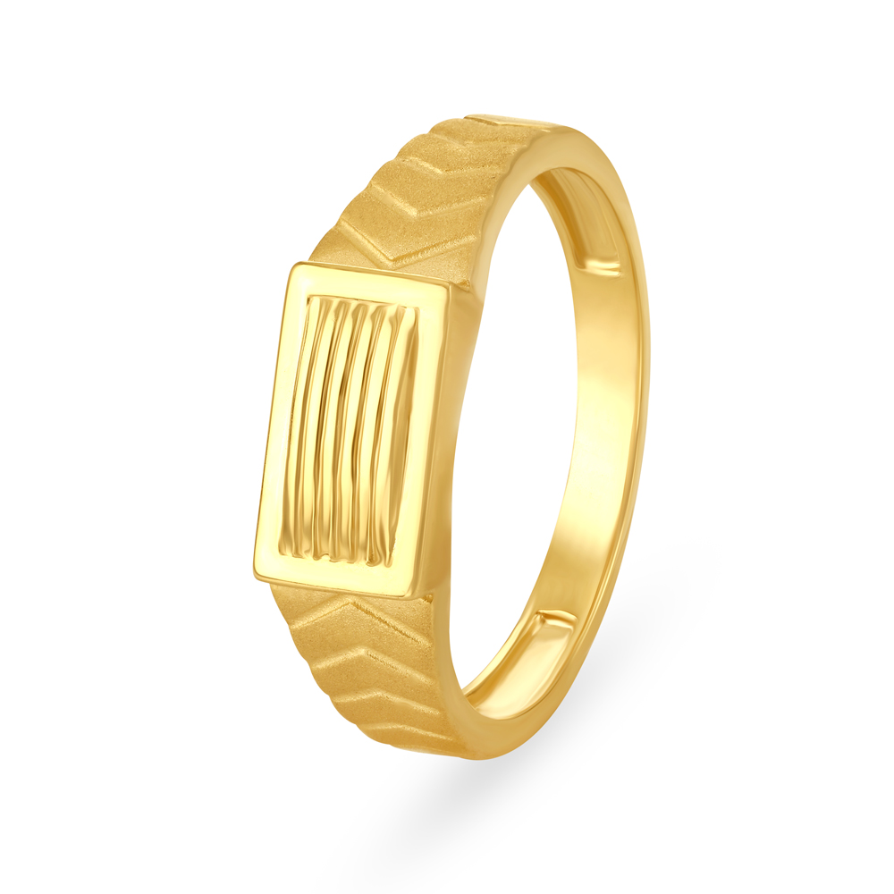 Textured Bold Gold Ring