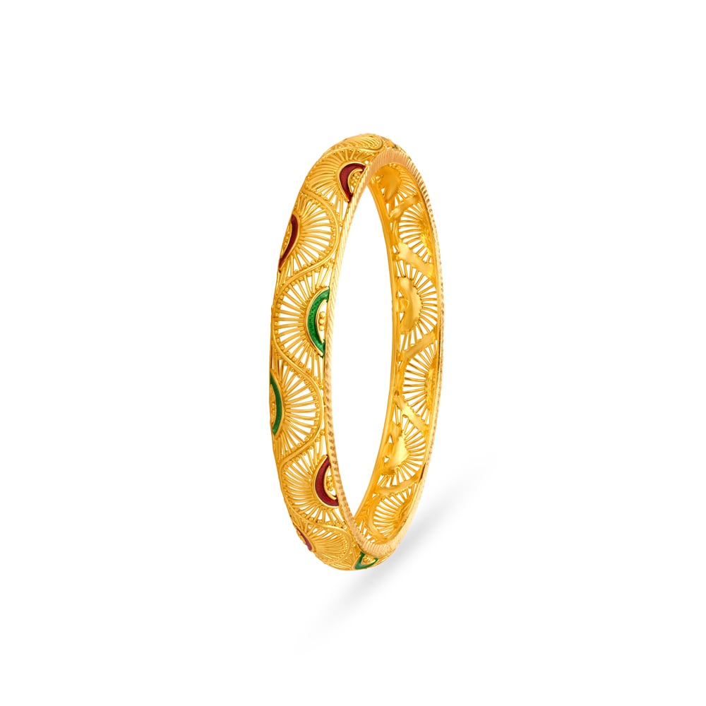Fancy Gold Bangle