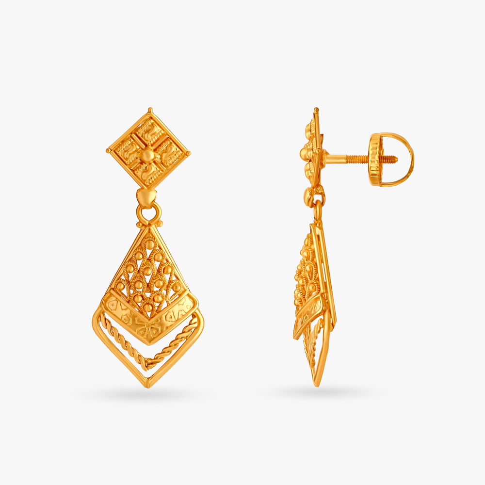 Radiant Traditional Drop Earrings