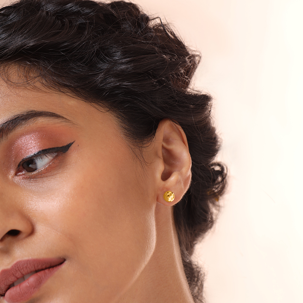 Sphere Serenity 18KT Gold Stud Earrings