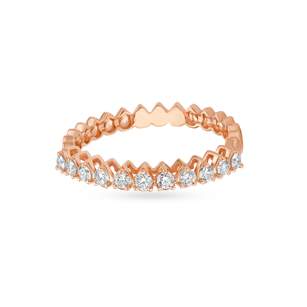 Sleek Rose Gold Finger Band
