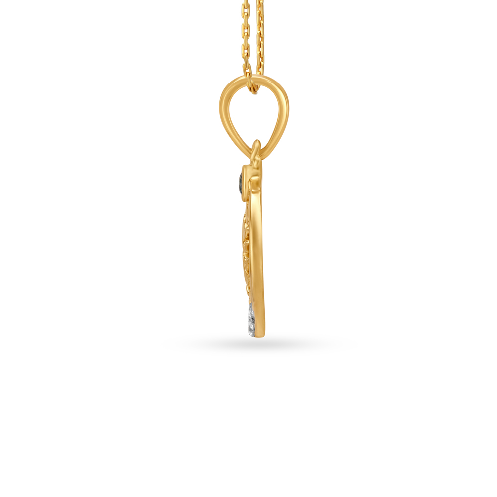 Scorpio Topaz Diamond Pendant