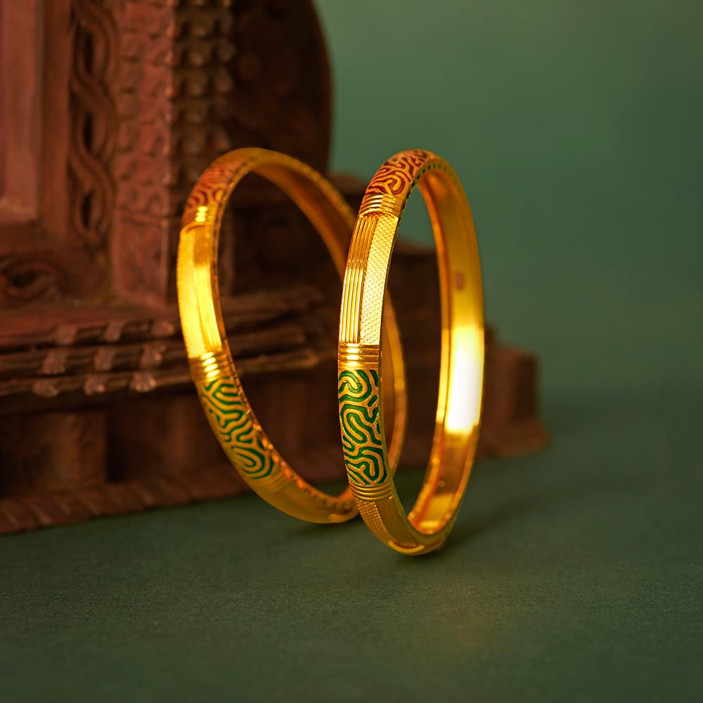 Vibrant Enamel Bangle