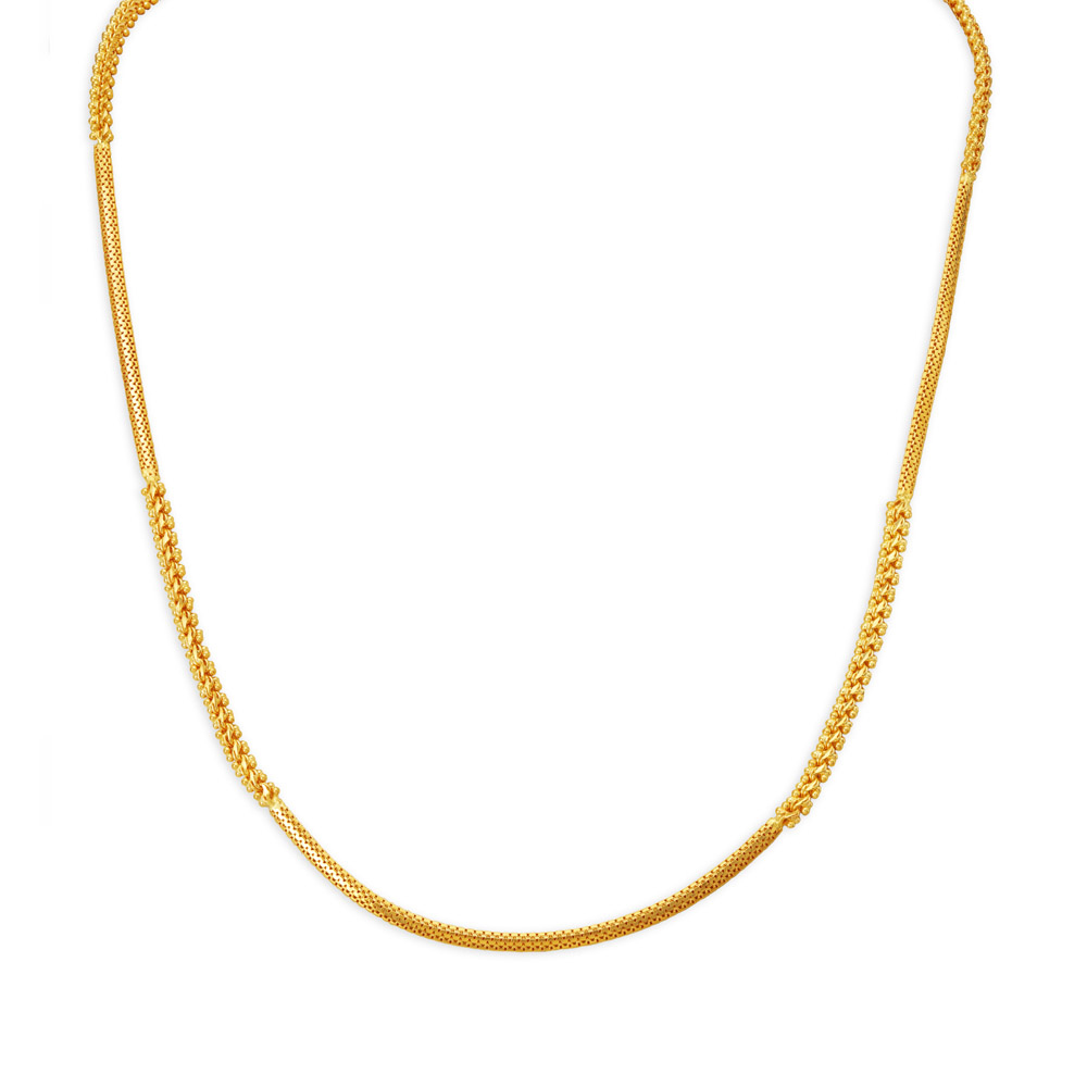 Divine Yellow Gold Square Link Chain