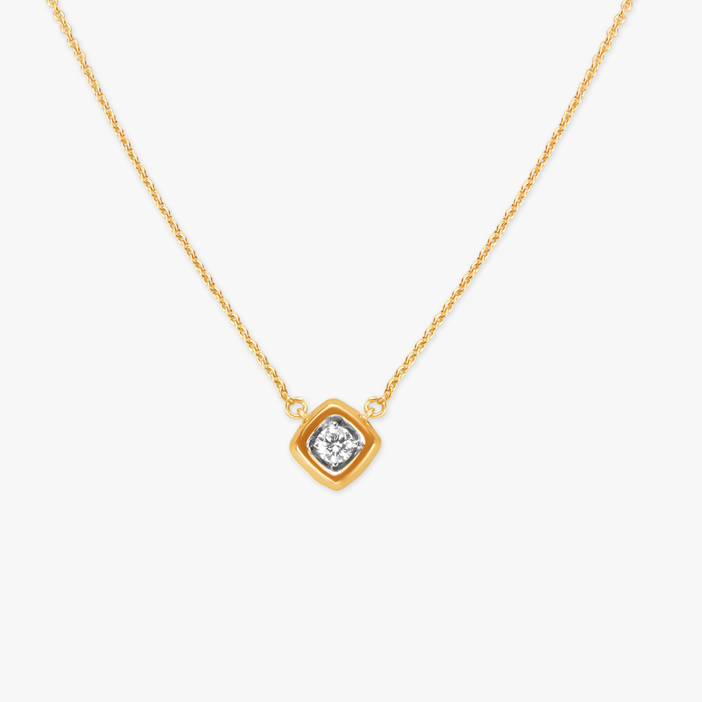 Charming Diamond Pendant with Chain