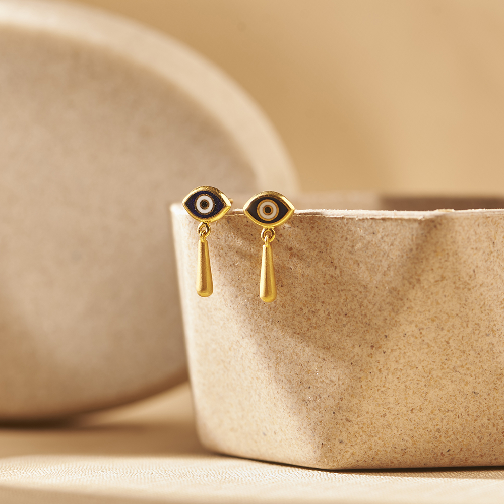 Charming Evil Eye Drop Earrings