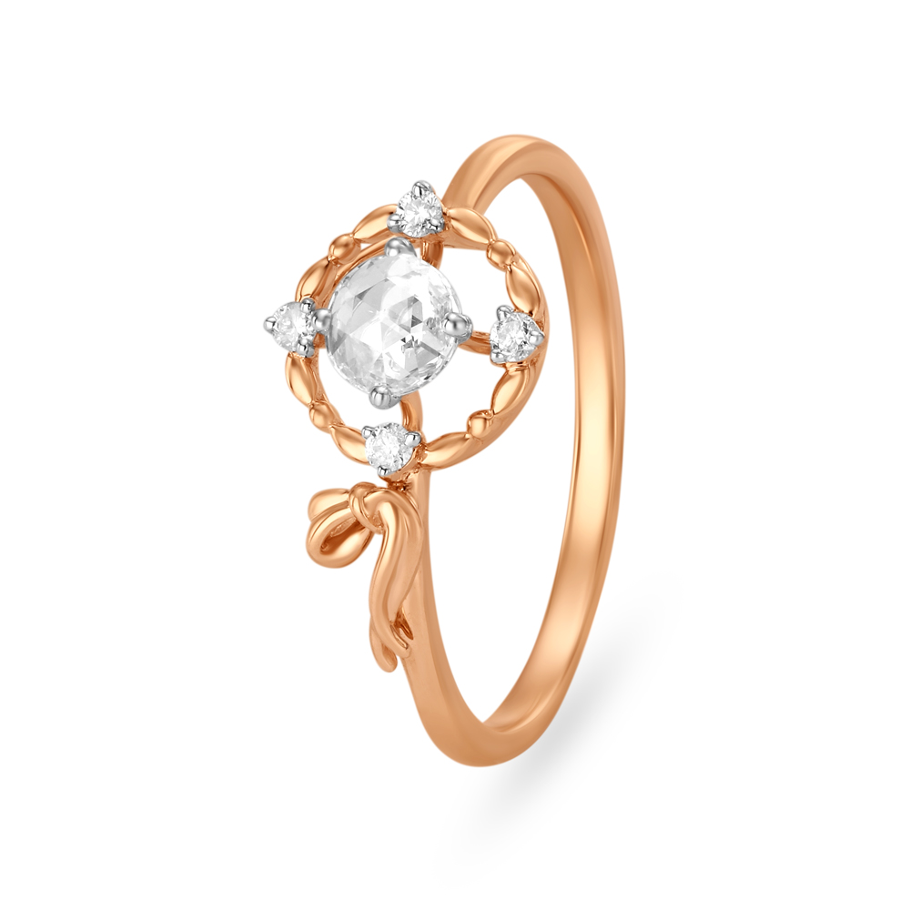 Eternal Love 14KT Rose Gold Finger Ring