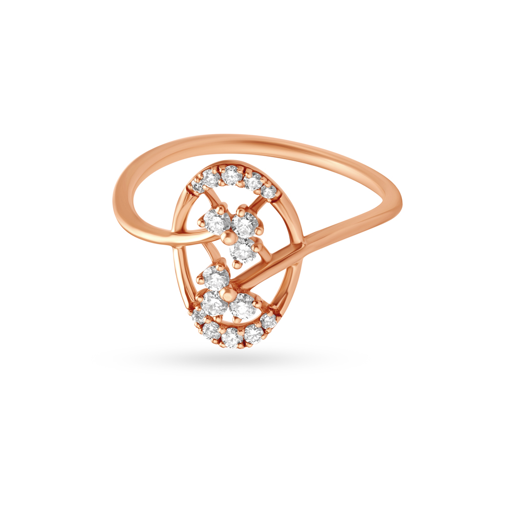 Modern Floral Finger Ring