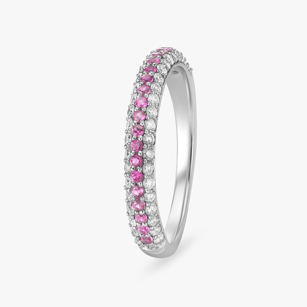 Cascade Diamond Finger Ring