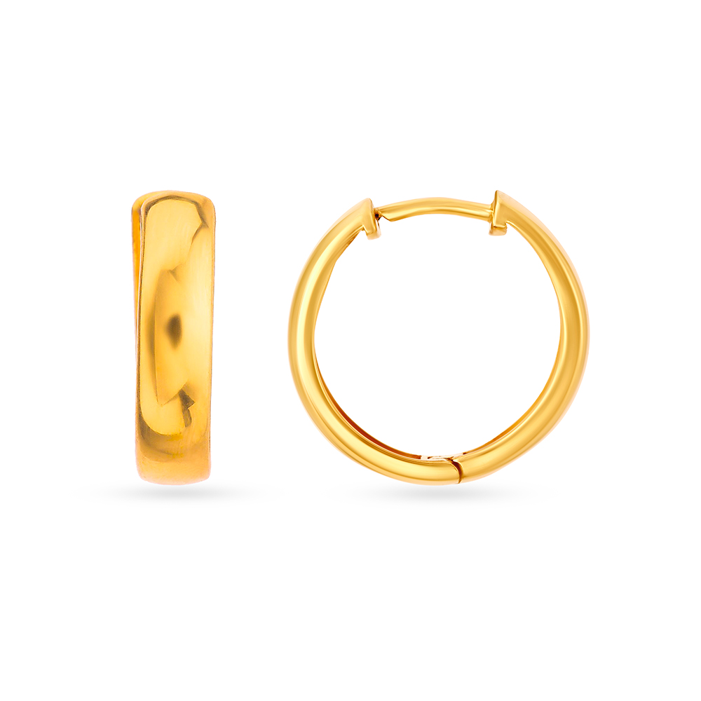 Elegant Gold Hoop Bali Earrings