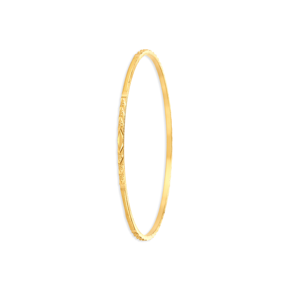 Ethereal Yellow Gold Beaded Bangles
