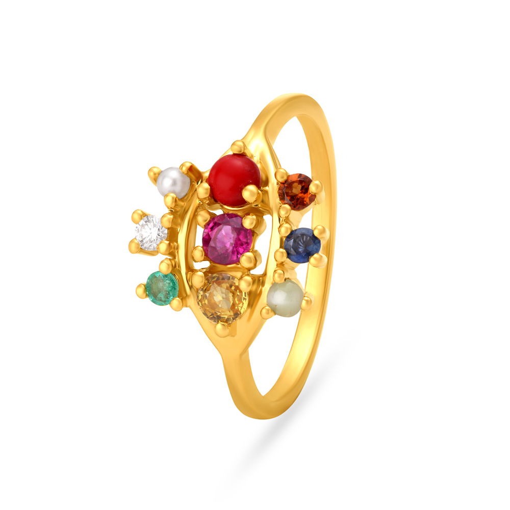 Bold Navaratnam Finger Ring