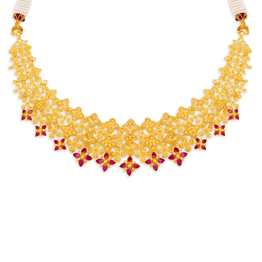 Filigree Lace Pattern Necklace