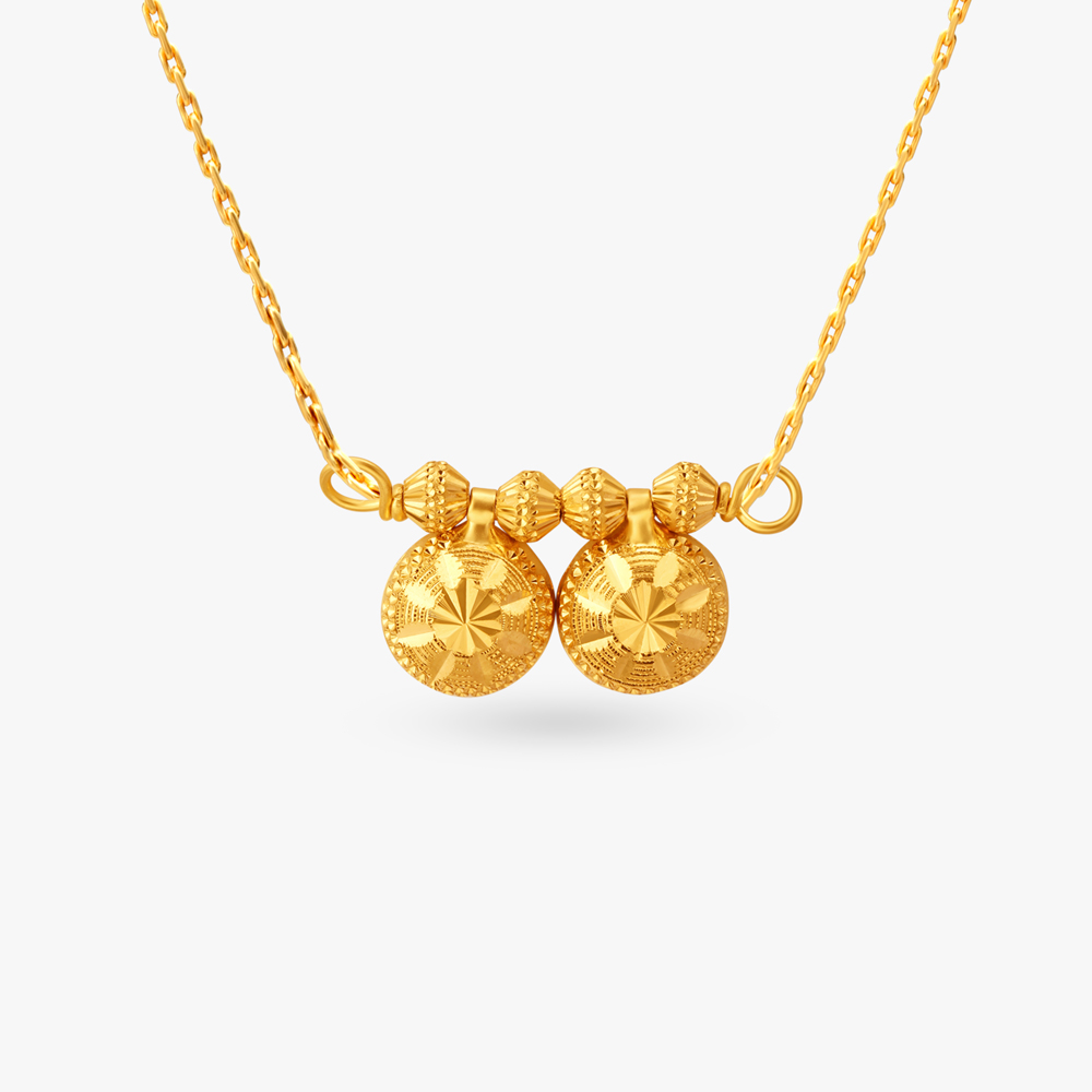 Exquisite Gold Thali Pendant