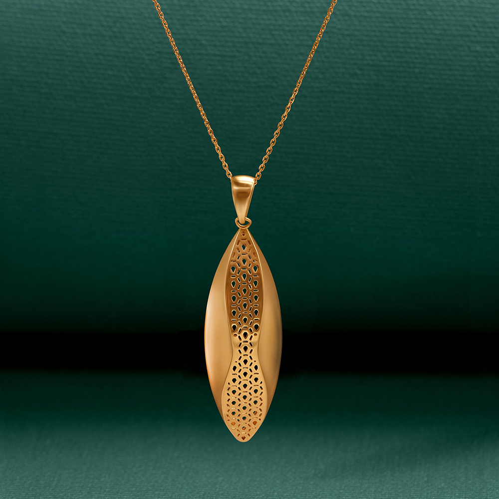 Subtle Teardrop Pendant with Chain