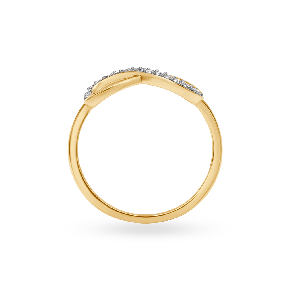 14KT Yellow Gold Forever And Ever Diamond Finger Ring