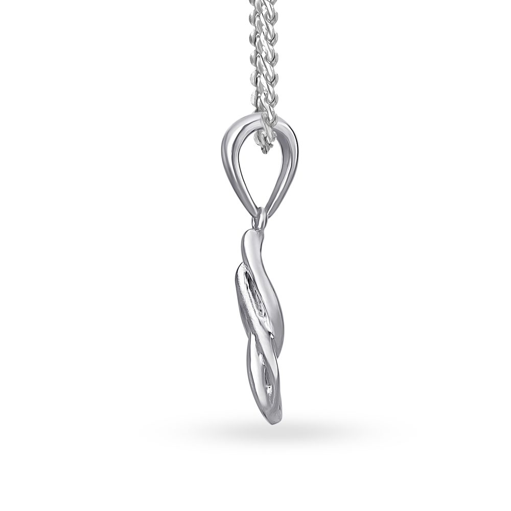 Ethereal Flame Inspired Platinum Pendant