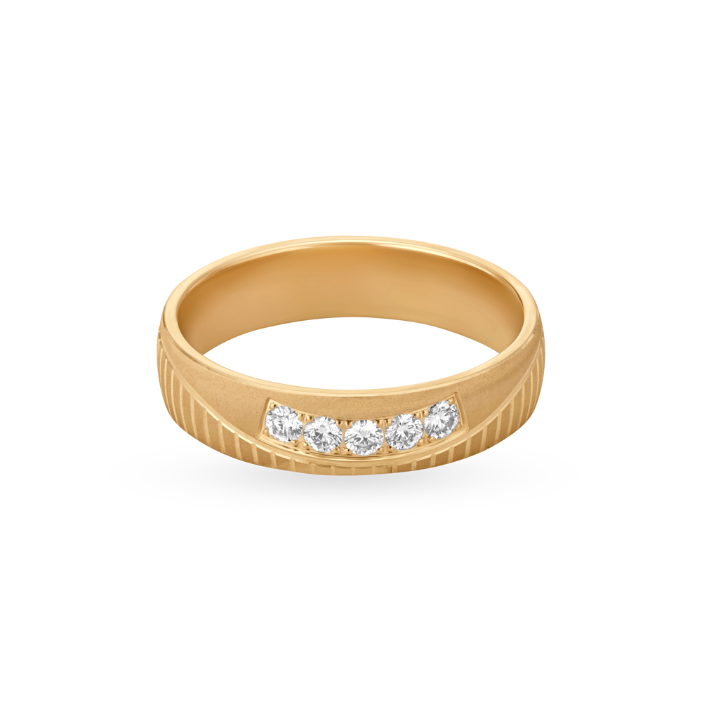 Imperial Diamond Adorned Finger Band