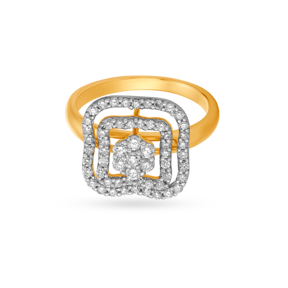 Fancy Geometric Finger Ring