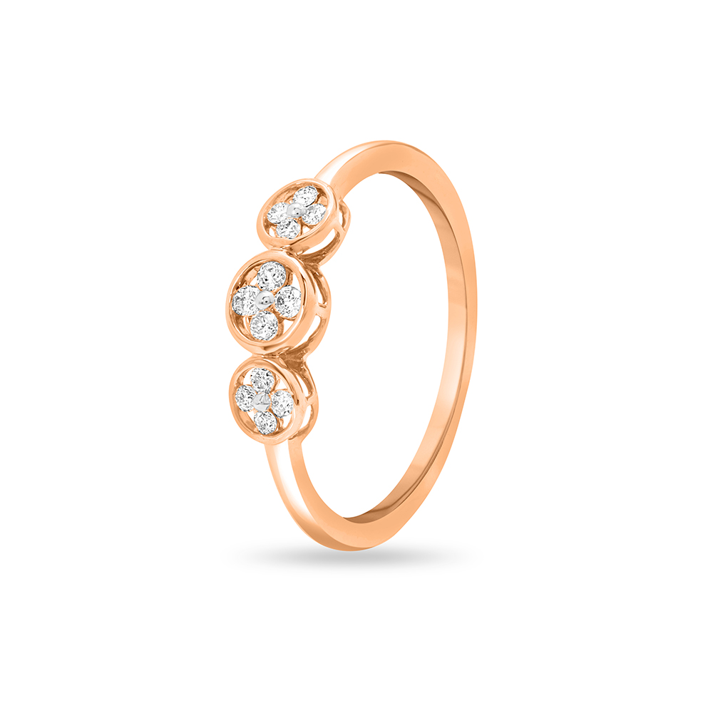 18KT Rose Gold Oculus Diamond Ring