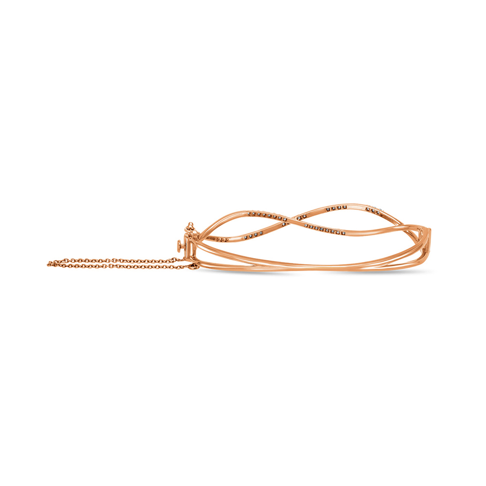 14 KT Infinity Rose Gold Bangle