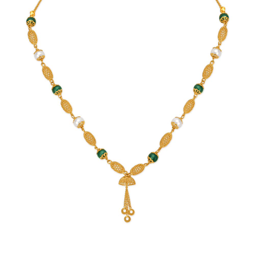 Fancy Gold Bead Chain