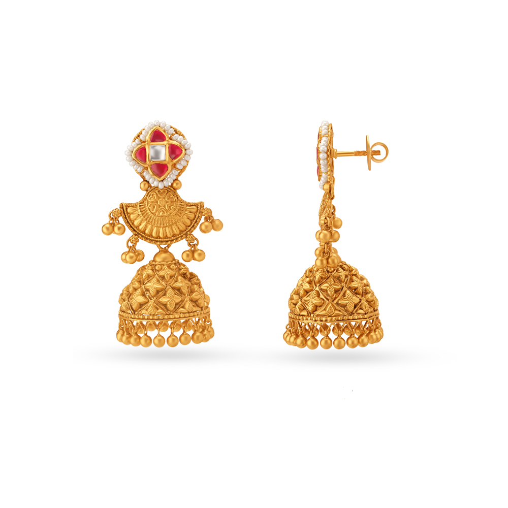 Majestic Floral Jhumkas