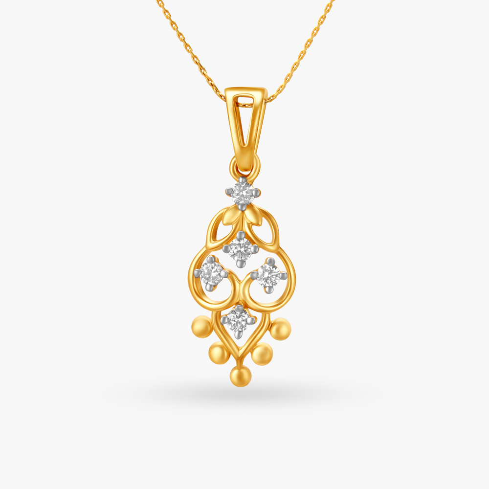 Classic Traditional Diamond Pendant