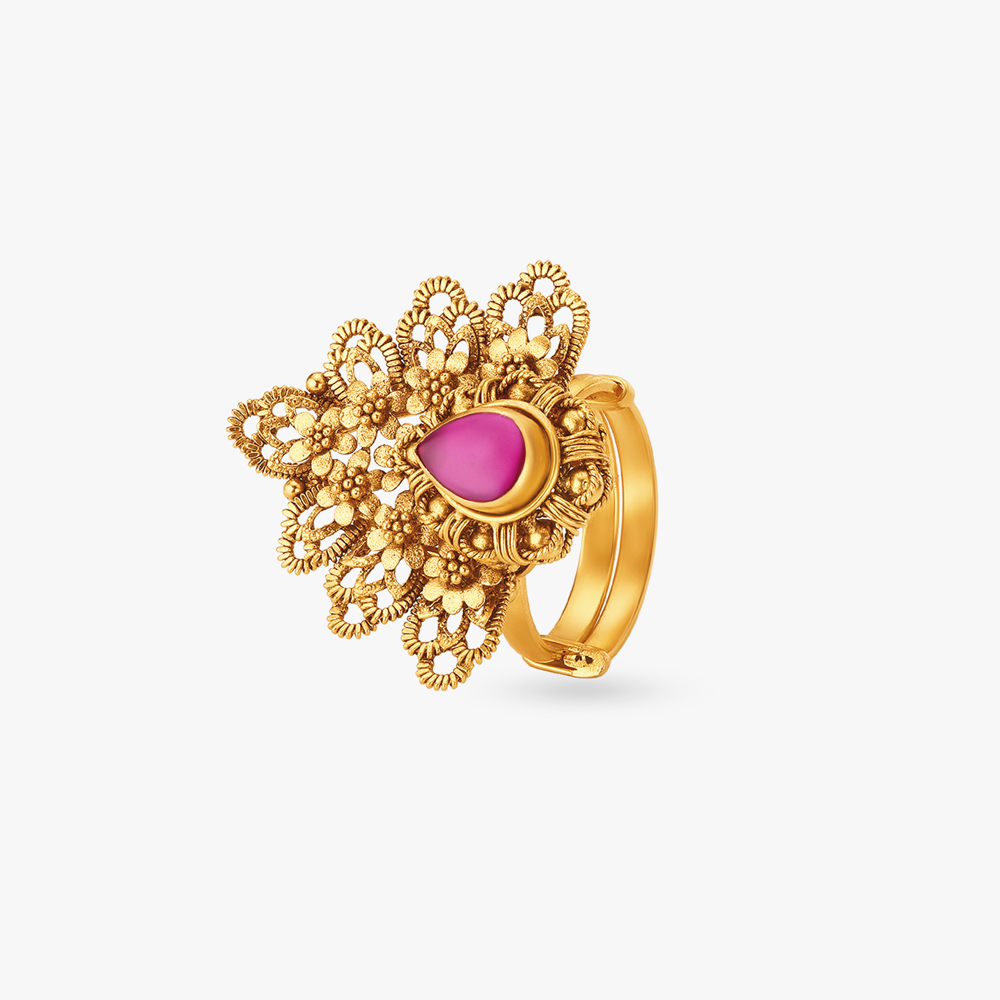 Floral Crown Finger Ring