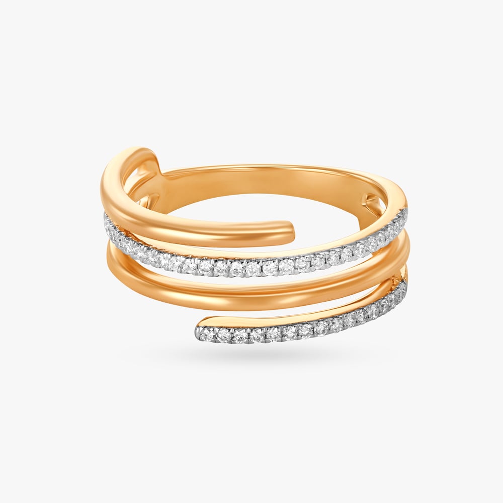 Elegant Layers Diamond Ring