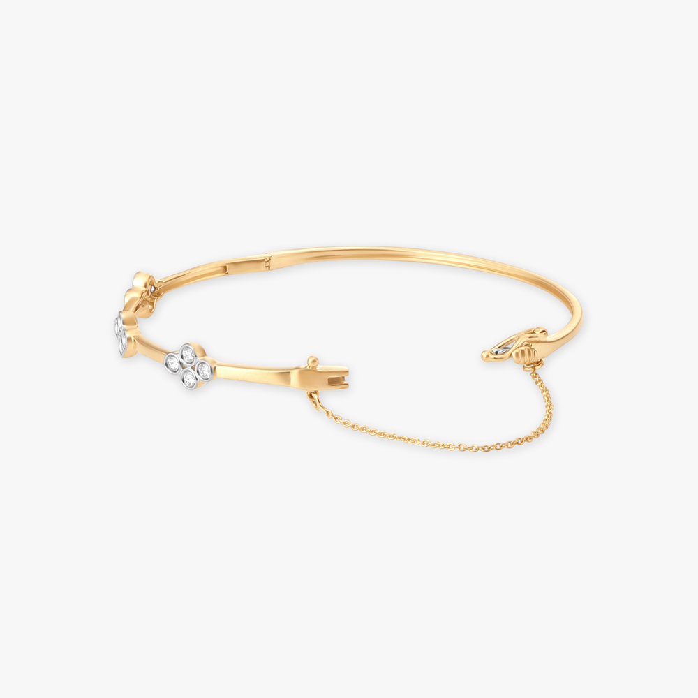 Stylish Clusters Diamond Bangle