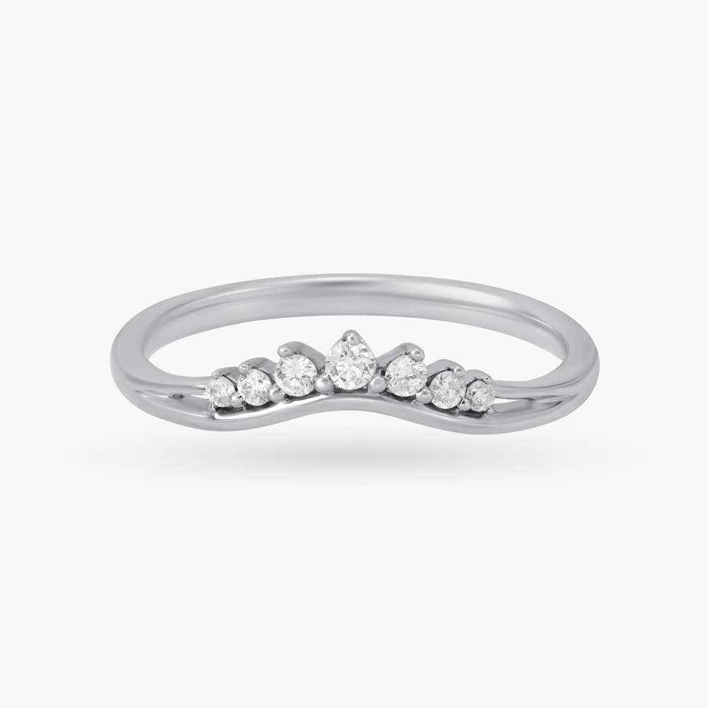 Dainty Tiara Diamond Ring