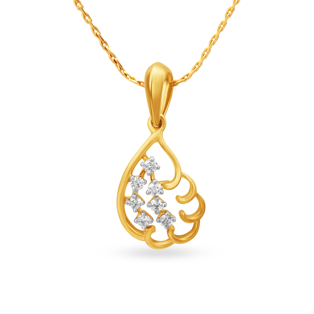 Charming Gold and Diamond Pendant