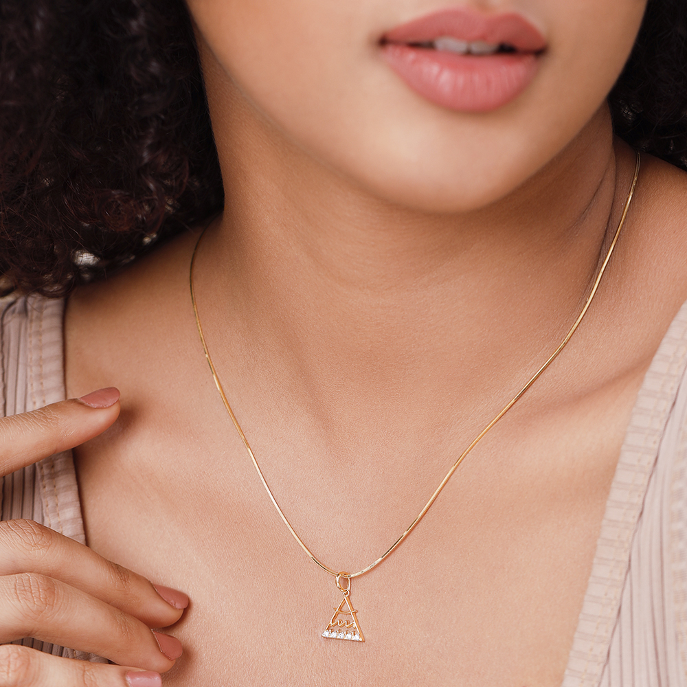 14kt Yellow Gold Aquarius Pendant