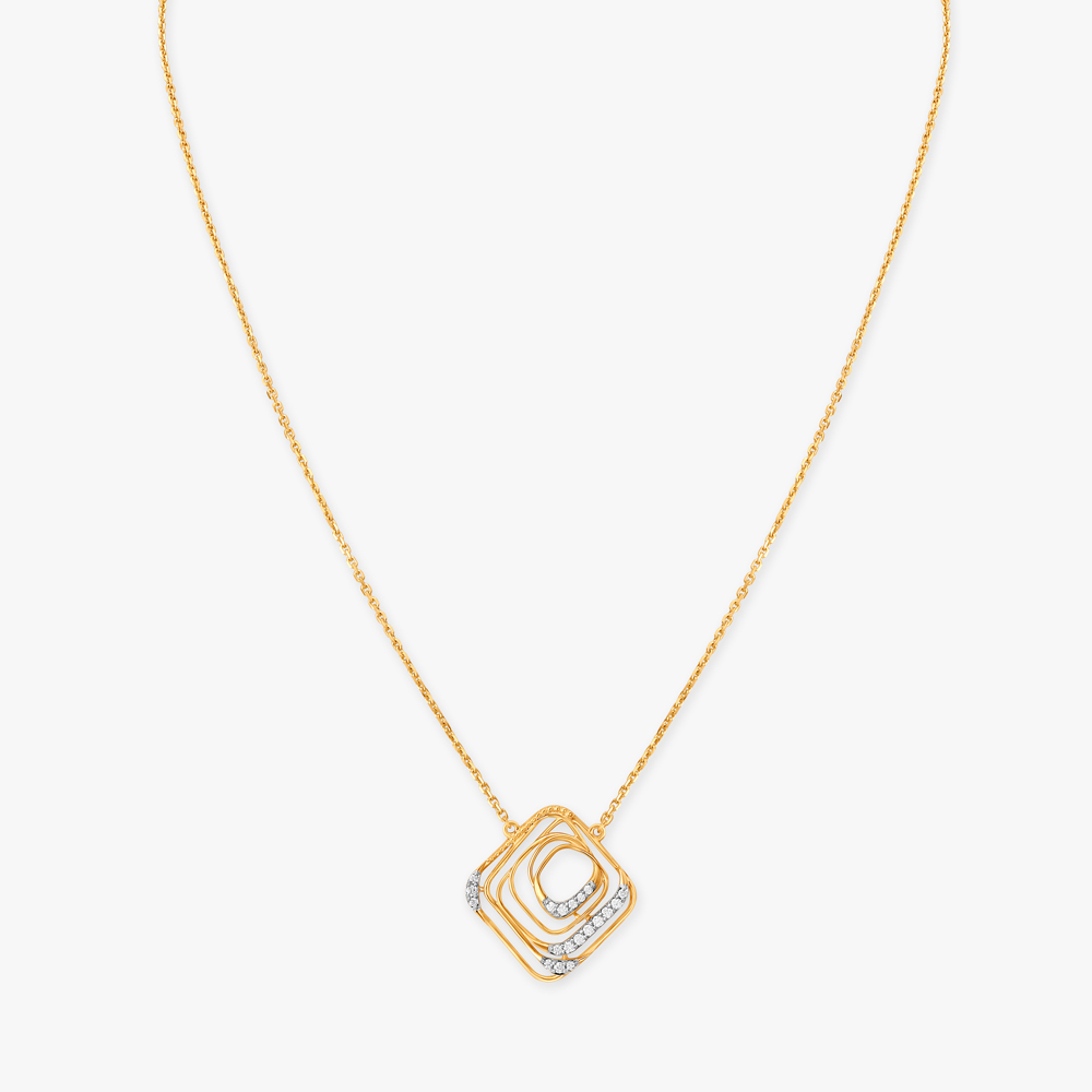 Rhythmic Flow Diamond Necklace