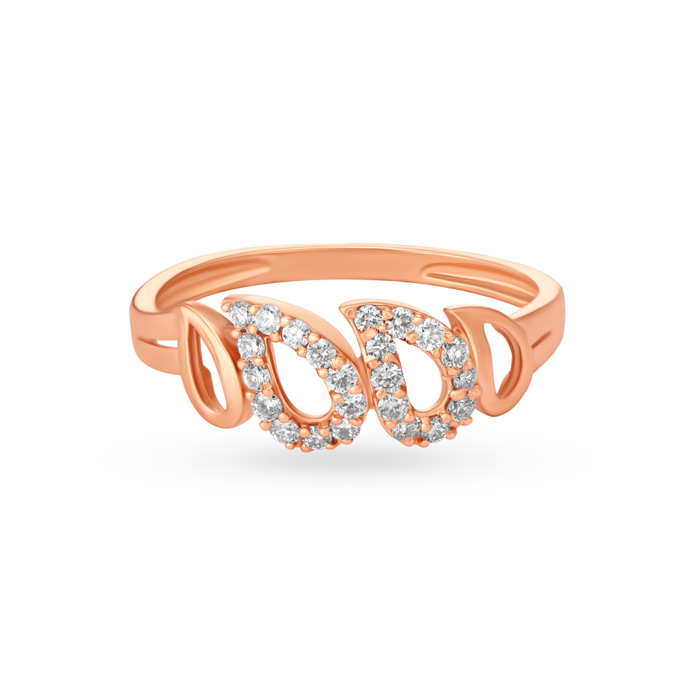 Teardrop Motif Finger Ring