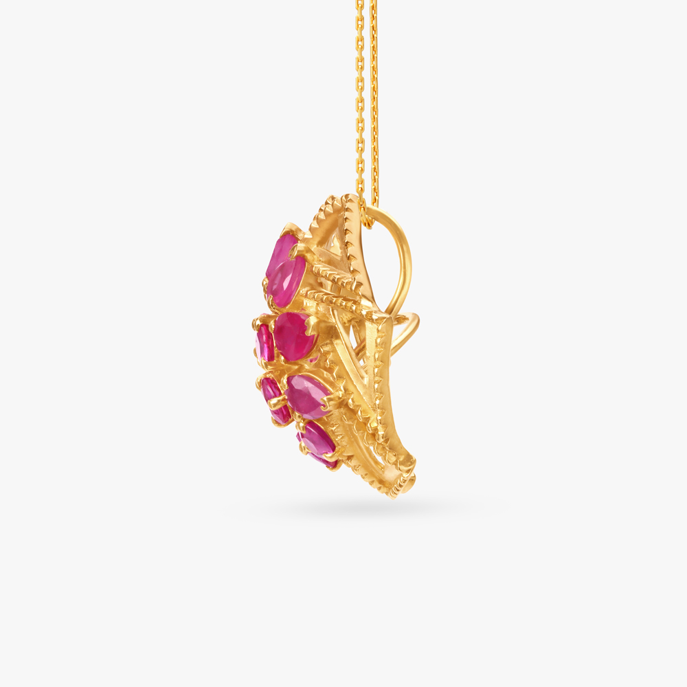 Crimson Charms Ruby Pendant