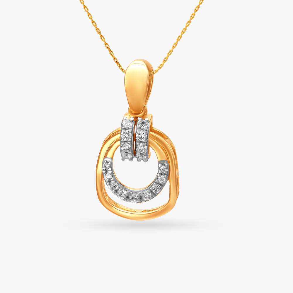 Charming Bell Diamond Pendant