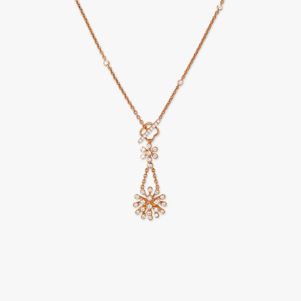 Timeless Floral Diamond Necklace