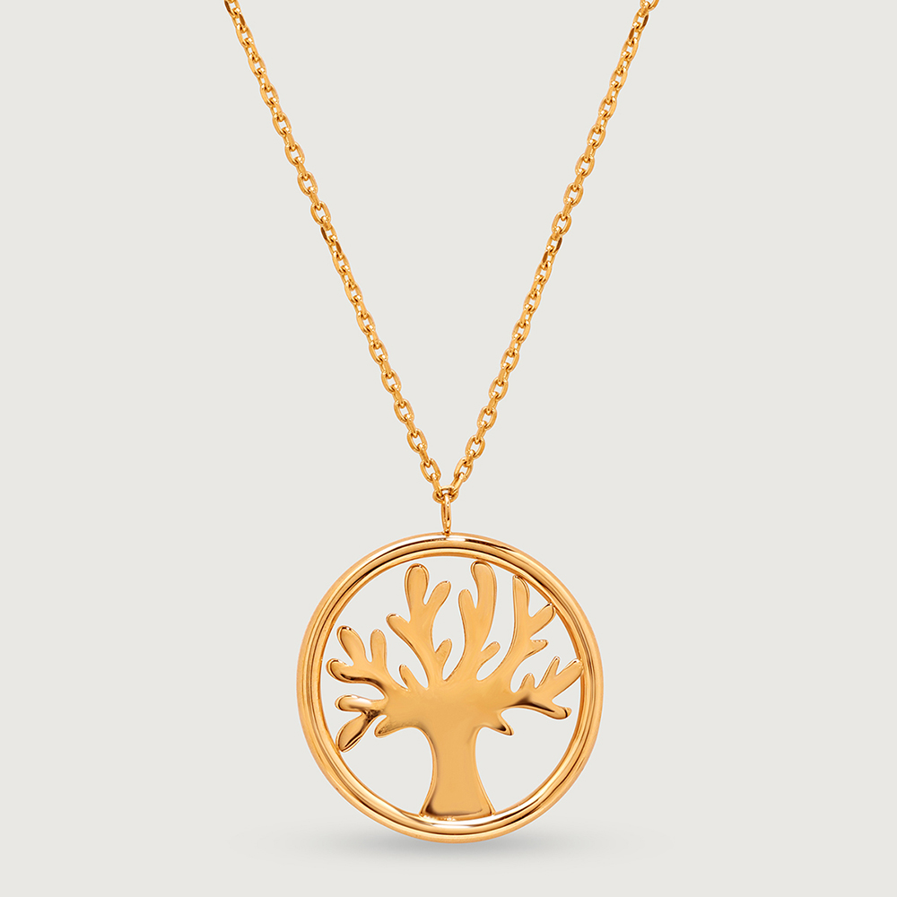 Trendy Chic 18KT Gold Chain and Pendant