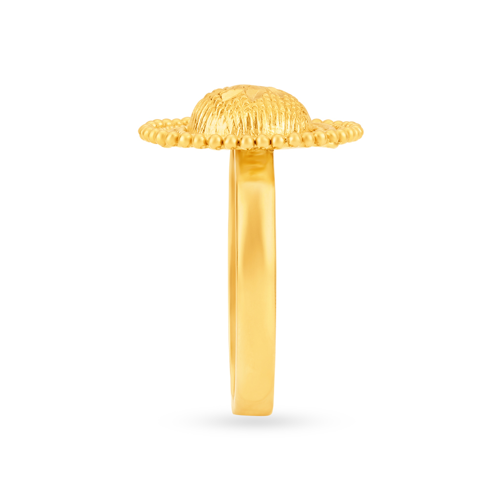 Radiant Sun Gold Finger Ring