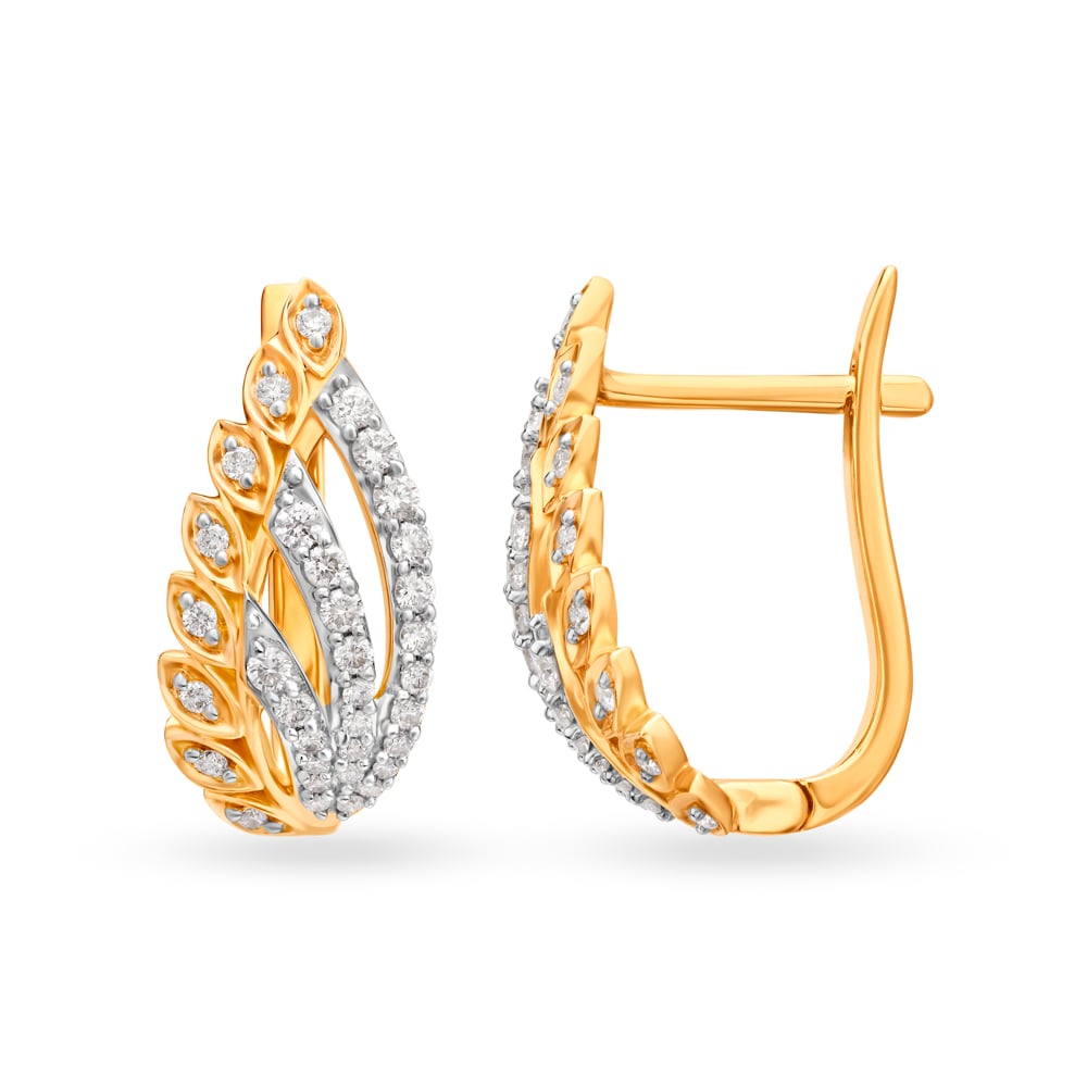 Bali Earrings | Buy Gold And Diamond Bali Earrings Online