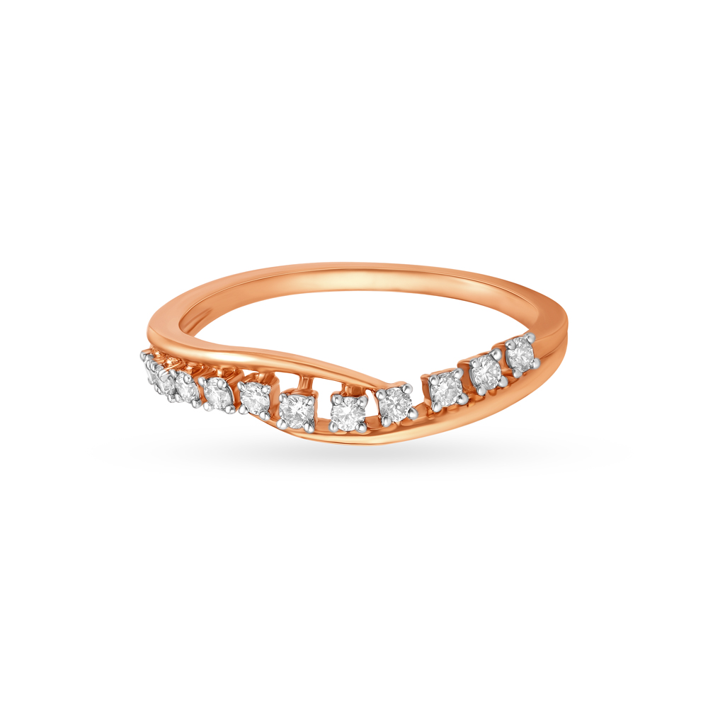 Sleek Rose Gold Finger Ring