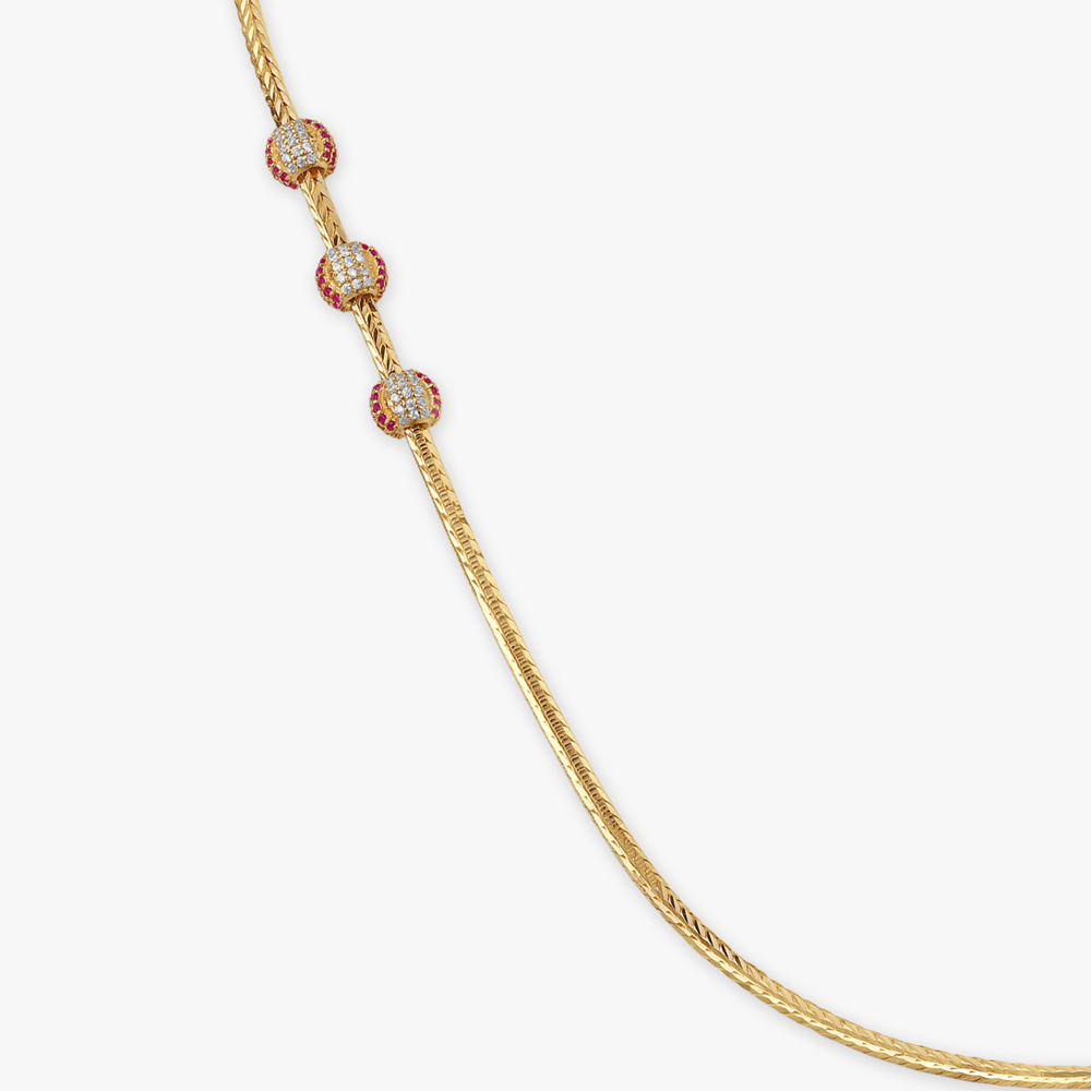 Graceful Gold Mugappu Chain