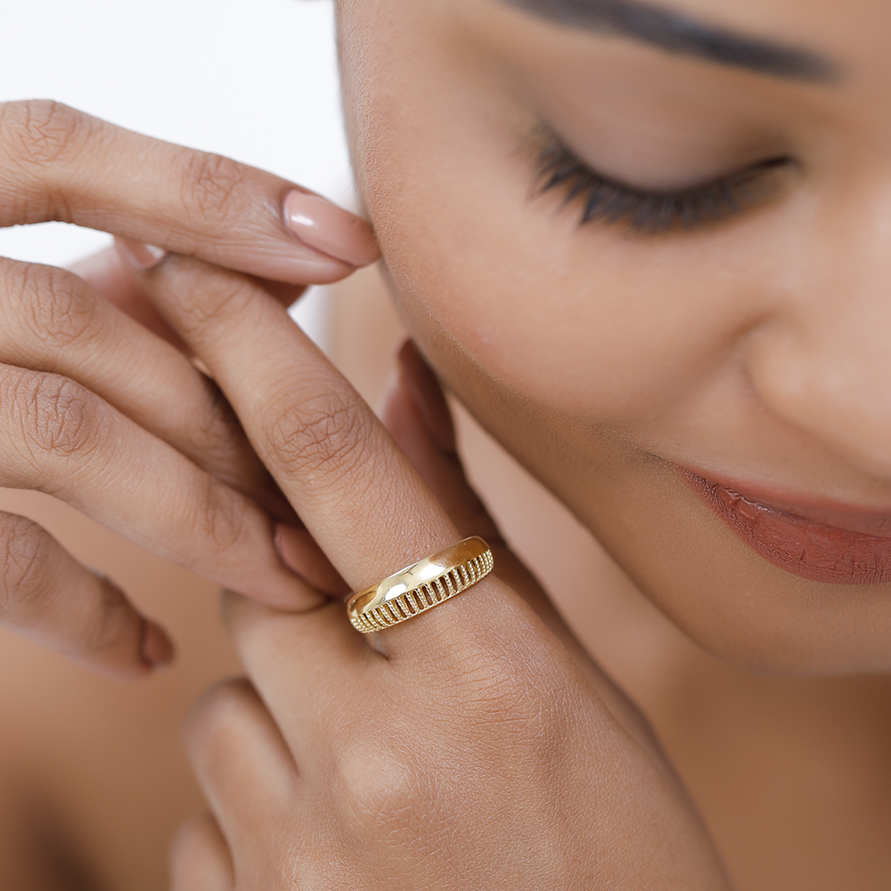 18KT Celestial Beginnings Yellow Gold Finger Ring