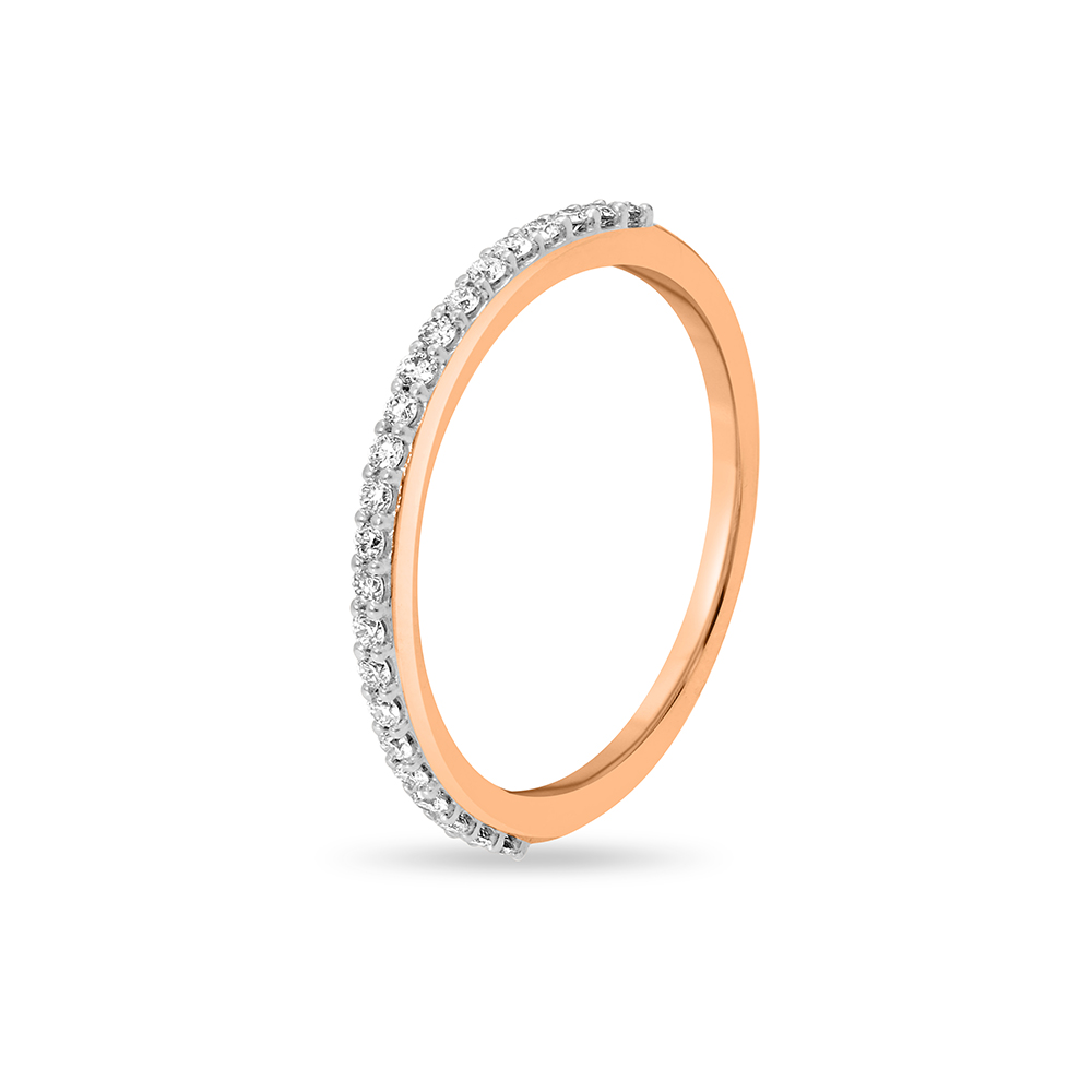 18KT Rose Gold Oculus Diamond Ring
