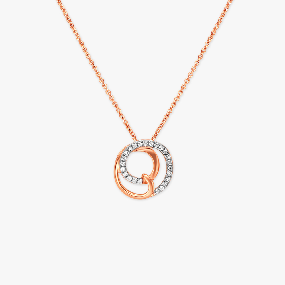 Lovely Loop! Diamond Pendant with Chain