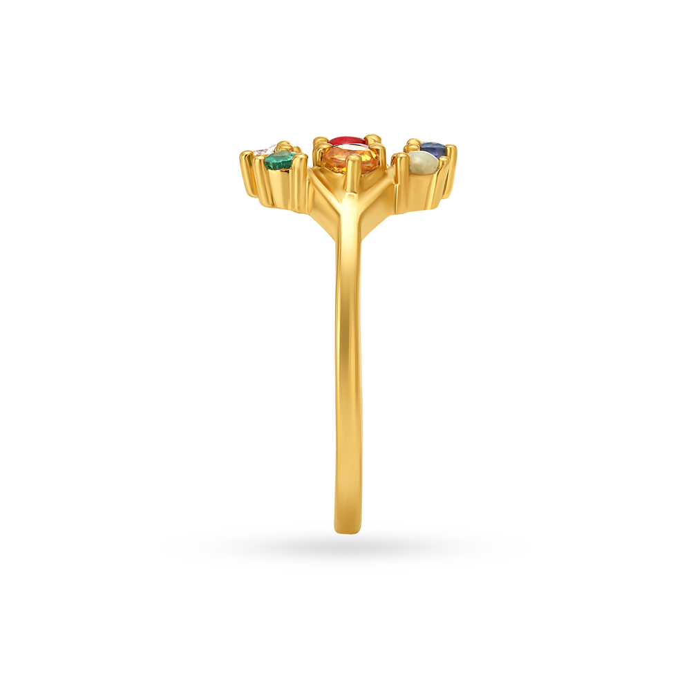Bold Navaratnam Finger Ring