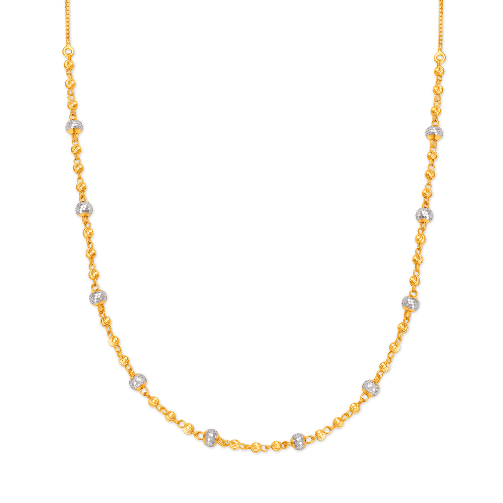 Shining Traditional Bead Gold Chain