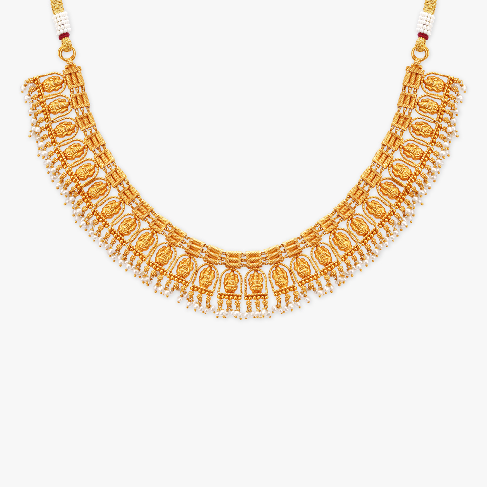 Traditional Temple Gold Necklace